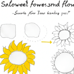 How To Draw A Sunflower - A Step By Step Drawing Guide – Custom Paint ...