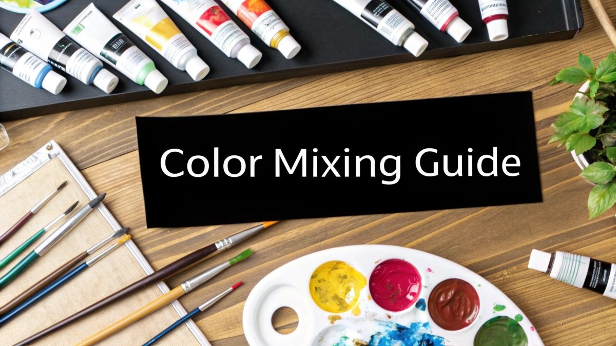 A Beginner's Guide to Mixing Colors with Paint – Custom Paint By Numbers