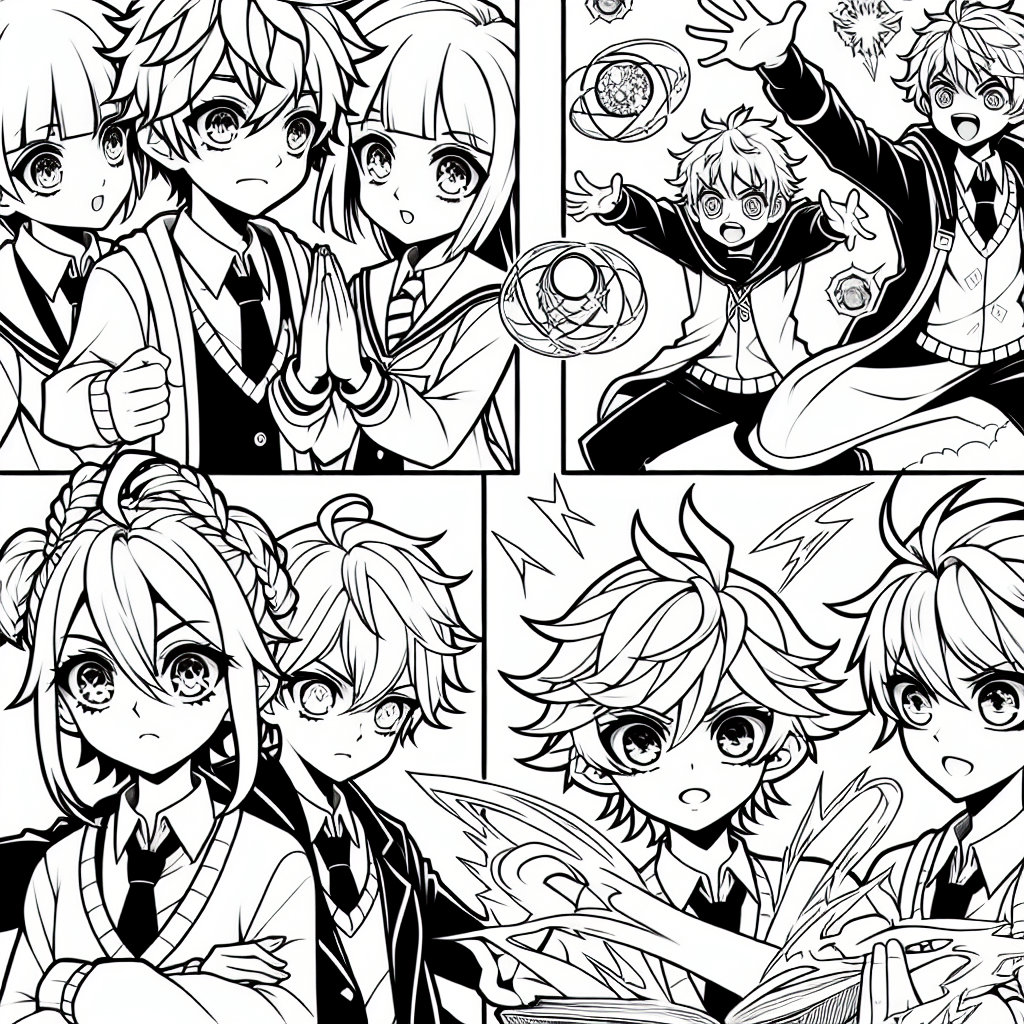 Anime Coloring Pages – Custom Paint By Numbers