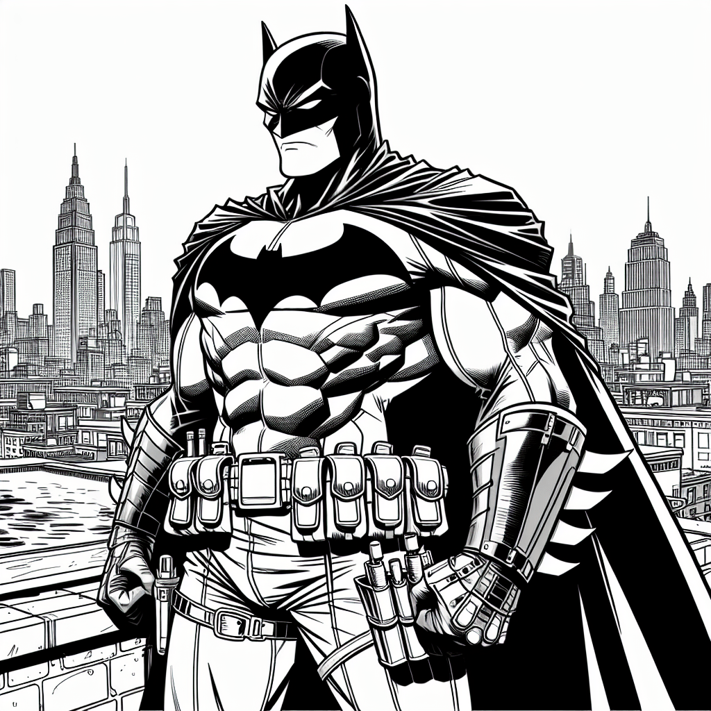 Batman Coloring Pages – Custom Paint By Numbers