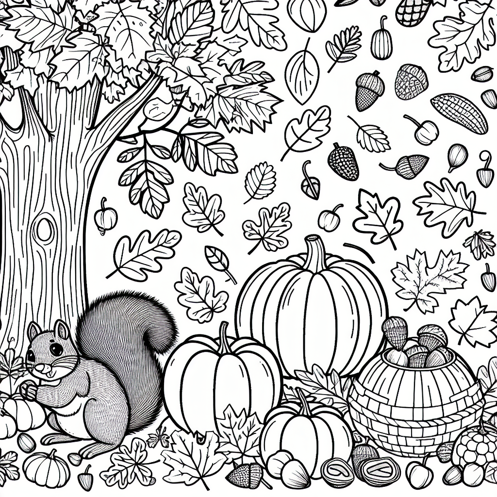 Fall Coloring Pages | Free Printable PDF – Custom Paint By Numbers