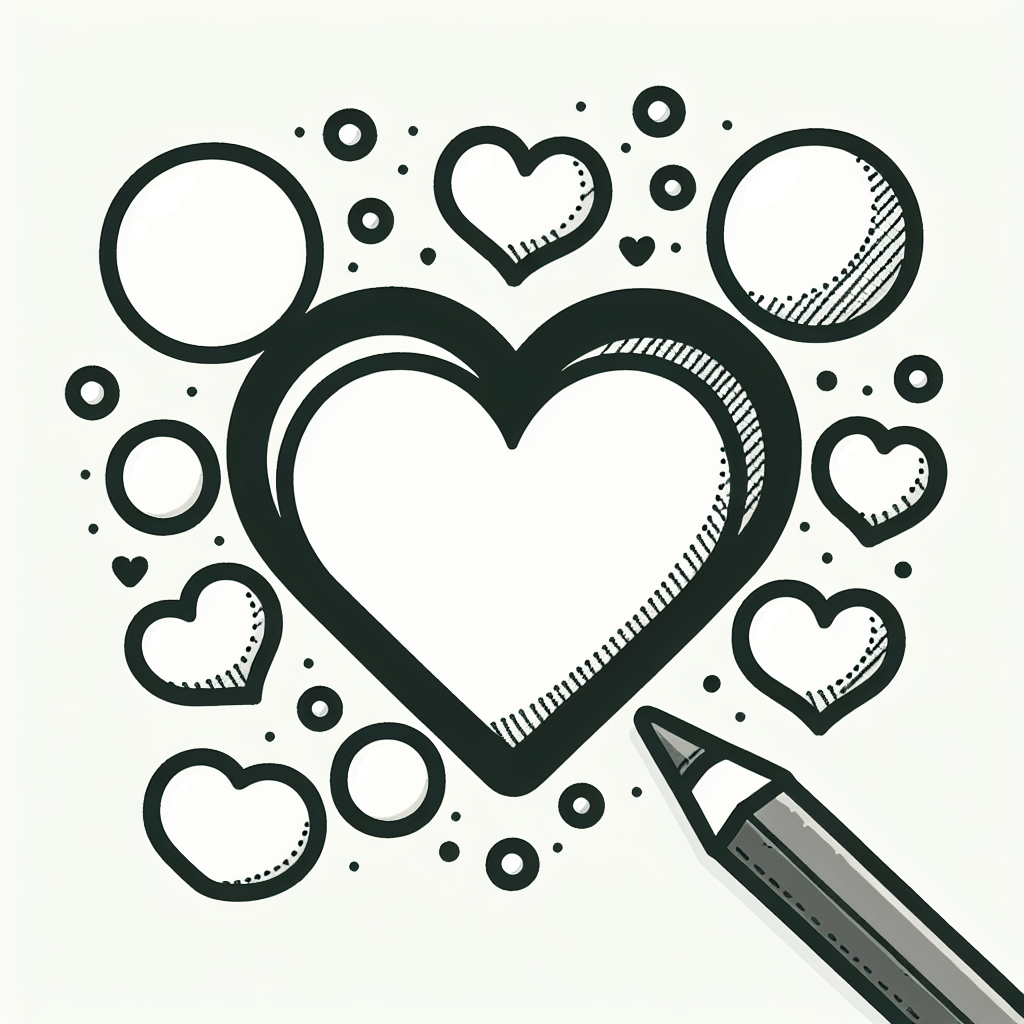 Heart Coloring Pages – Custom Paint By Numbers