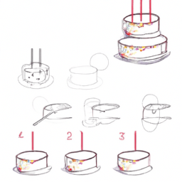 How To Draw A Birthday-Cake - A Step By Step Drawing Guide – Custom ...
