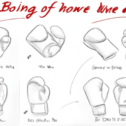 How To Draw A Boxing-Gloves - A Step By Step Drawing Guide – Custom ...