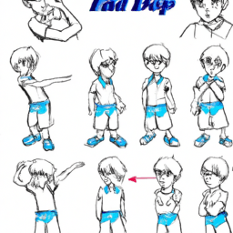 How To Draw A Cartoon-Boy - A Step By Step Drawing Guide – Custom Paint ...