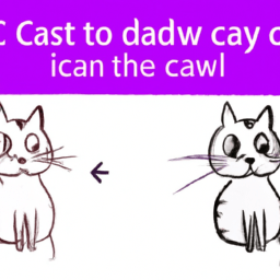 How To Draw A Cartoon-Cat - A Step By Step Drawing Guide – Custom Paint ...