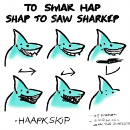 How To Draw A Cartoon-Shark - A Step By Step Drawing Guide – Custom ...