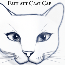 How To Draw A Cat-Face - A Step By Step Drawing Guide – Custom Paint By ...