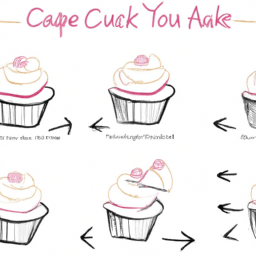 How To Draw A Cupcake - A Step By Step Drawing Guide – Custom Paint By ...