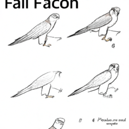 How To Draw A Falcon - A Step By Step Drawing Guide – Custom Paint By ...