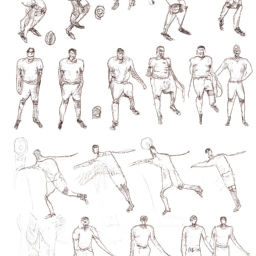 How To Draw A Football-Player - A Step By Step Drawing Guide – Custom ...
