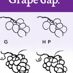 How To Draw A Grapes - A Step By Step Drawing Guide – Custom Paint By ...