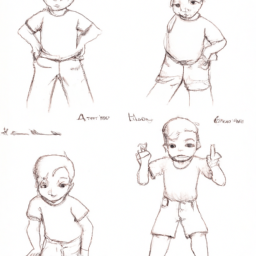 How To Draw A Little-Boy - A Step By Step Drawing Guide – Custom Paint ...