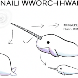 How To Draw A Narwhal - A Step By Step Drawing Guide – Custom Paint By ...