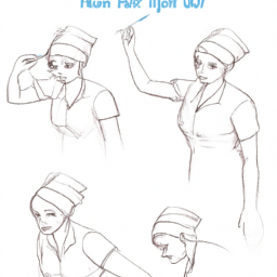 How To Draw A Nurse - A Step By Step Drawing Guide – Custom Paint By ...