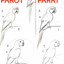 How To Draw A Parrot - A Step By Step Drawing Guide – Custom Paint By ...