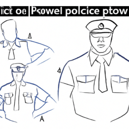 How To Draw A Police-Officer - A Step By Step Drawing Guide – Custom ...