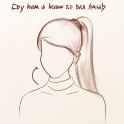 How To Draw A Ponytail - A Step By Step Drawing Guide – Custom Paint By ...