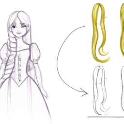 How To Draw A Rapunzel - A Step By Step Drawing Guide – Custom Paint By ...