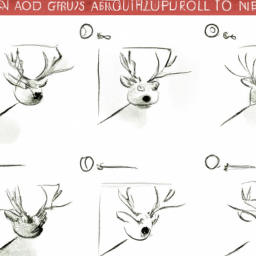 How To Draw A Rudolph - A Step By Step Drawing Guide – Custom Paint By ...