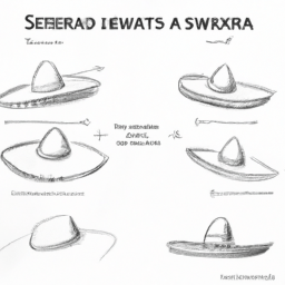How To Draw A Sombrero - A Step By Step Drawing Guide – Custom Paint By ...
