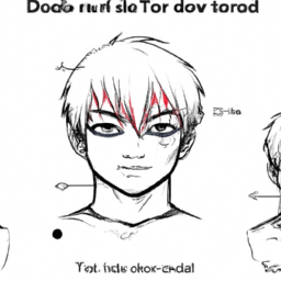 How To Draw A Todoroki - A Step By Step Drawing Guide – Custom Paint By ...