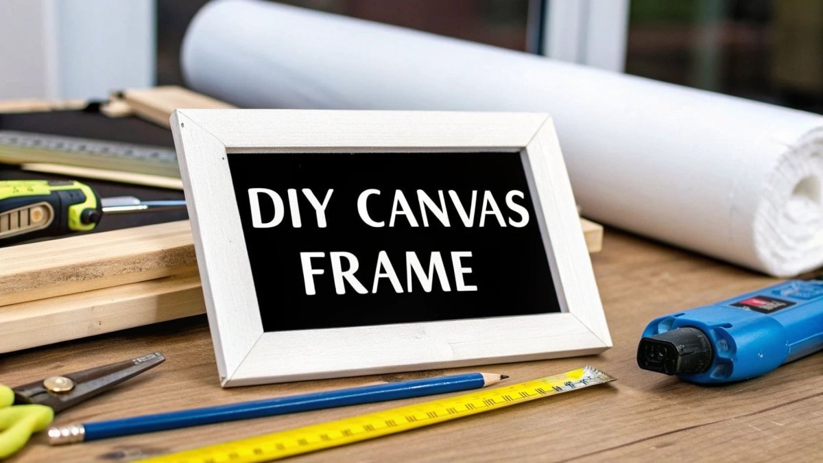 How to Frame a Canvas Painting Unstretched | Easy DIY Tips – Custom ...