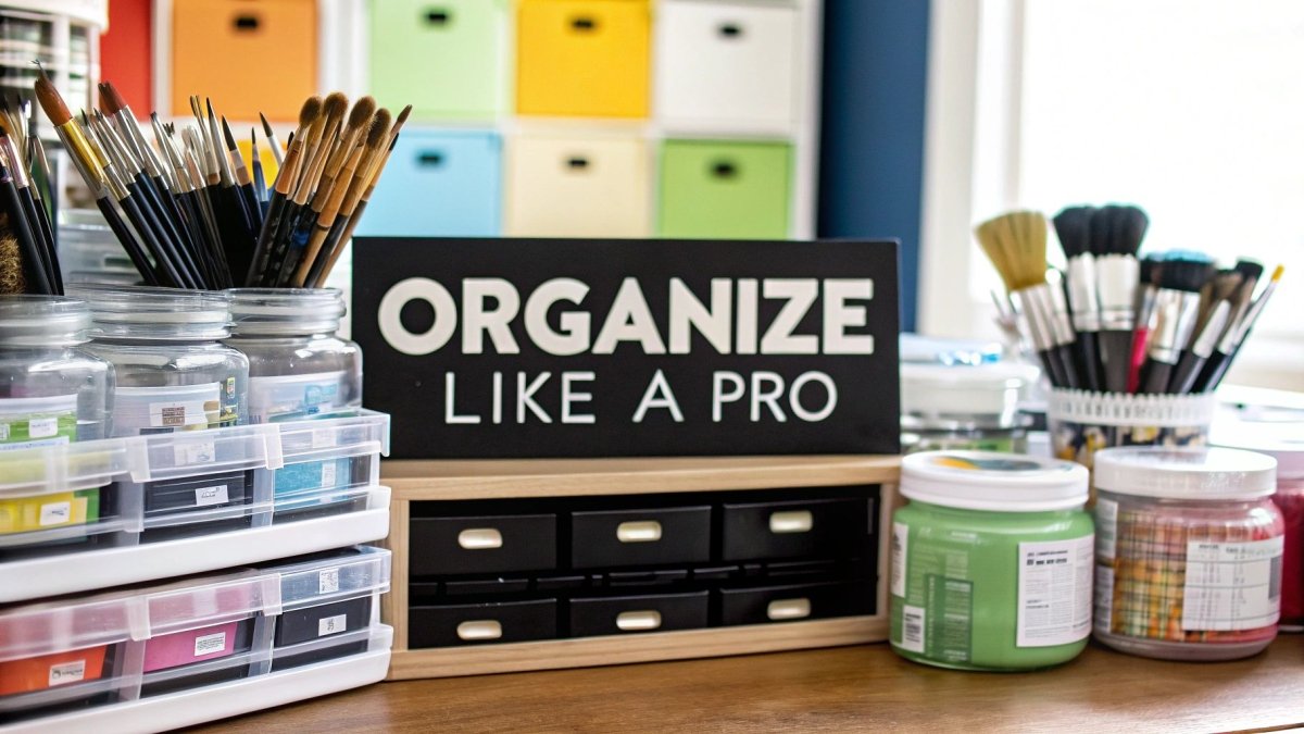How to Organize Art Supplies Like a Pro – Custom Paint By Numbers