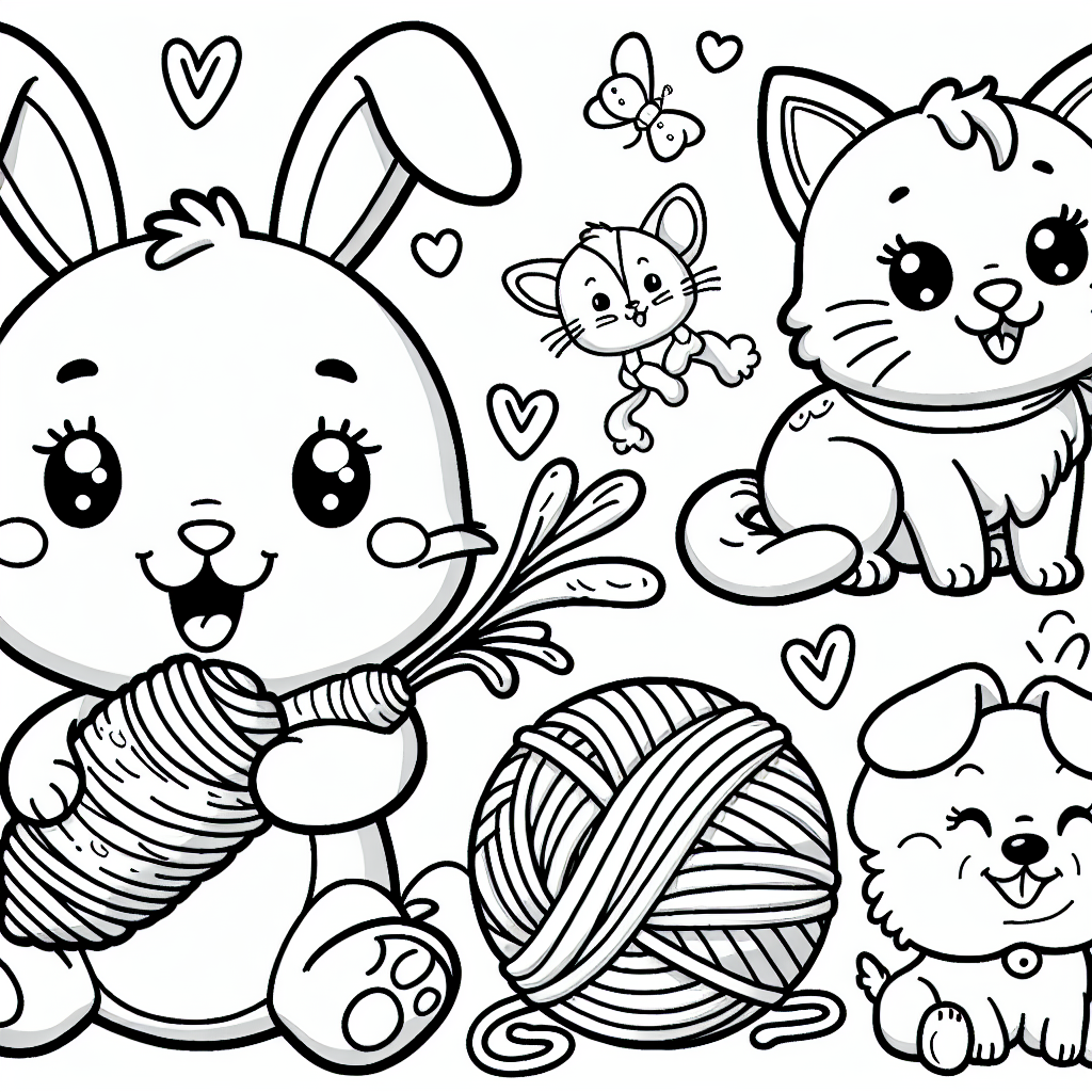 Cute Animal Coloring Pages – Custom Paint By Numbers