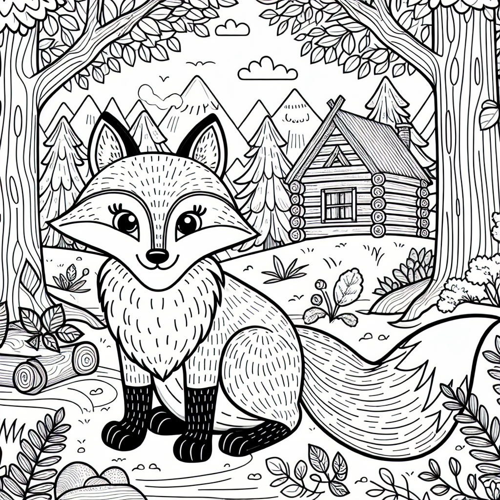 Fox Coloring Pages – Custom Paint By Numbers