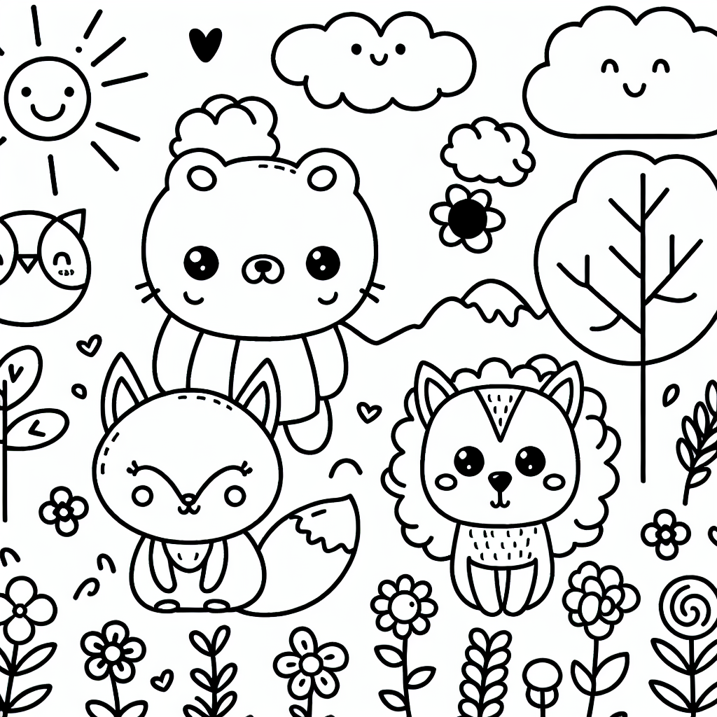 Cute Coloring Pages – Custom Paint By Numbers