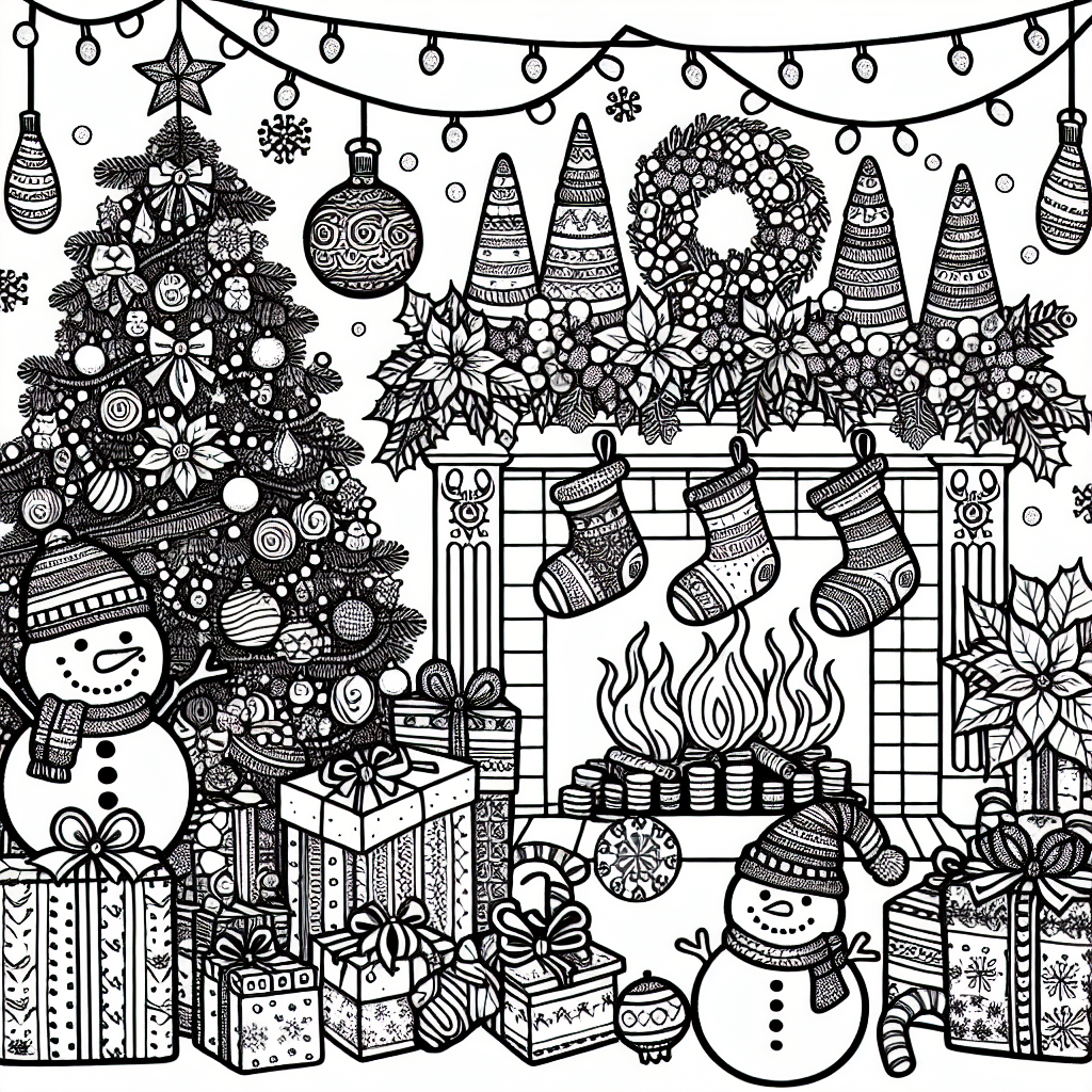 Free Christmas Coloring Pages – Custom Paint By Numbers