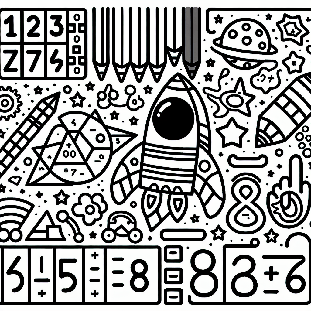 Math Coloring Pages – Custom Paint By Numbers