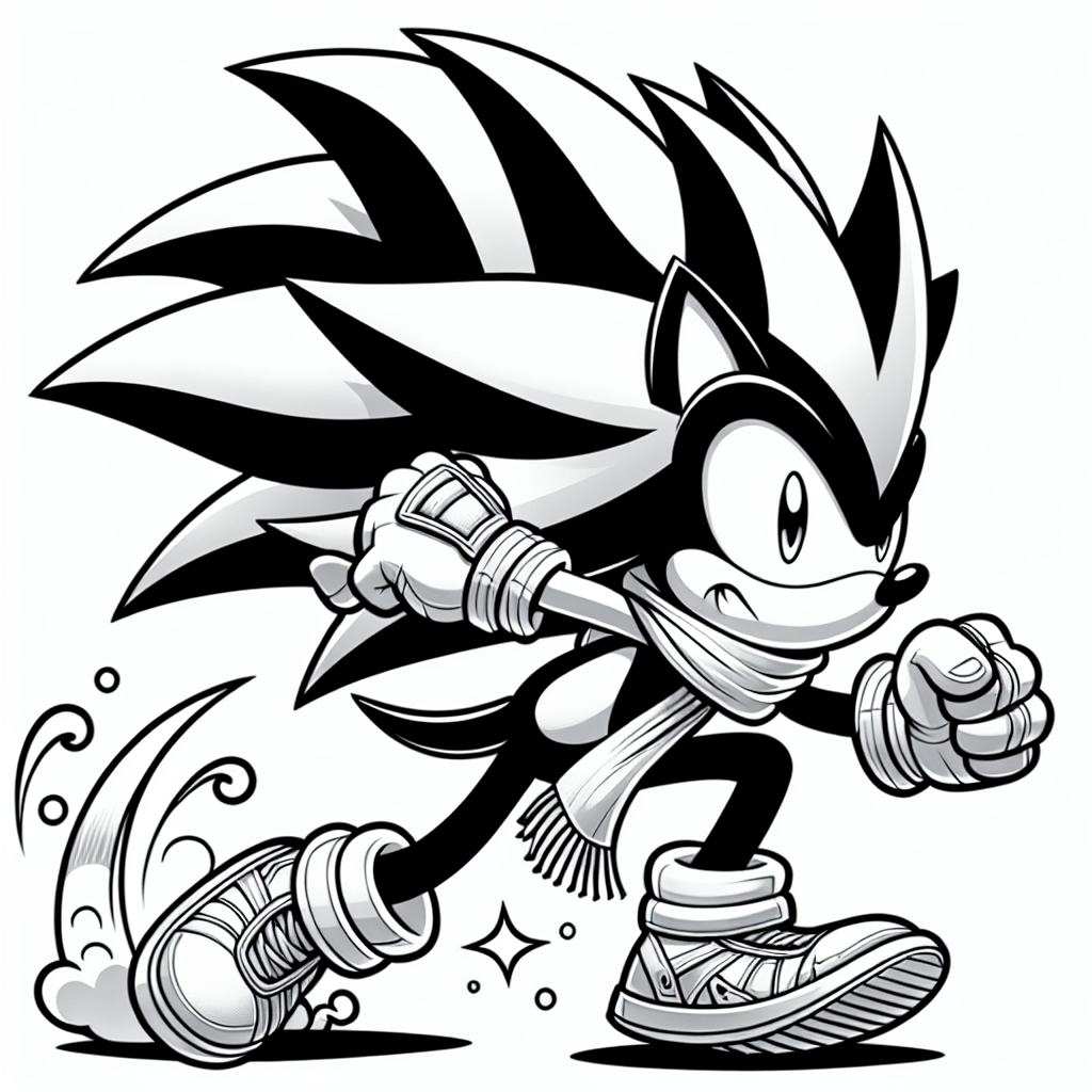 Sonic Coloring Pages – Custom Paint By Numbers