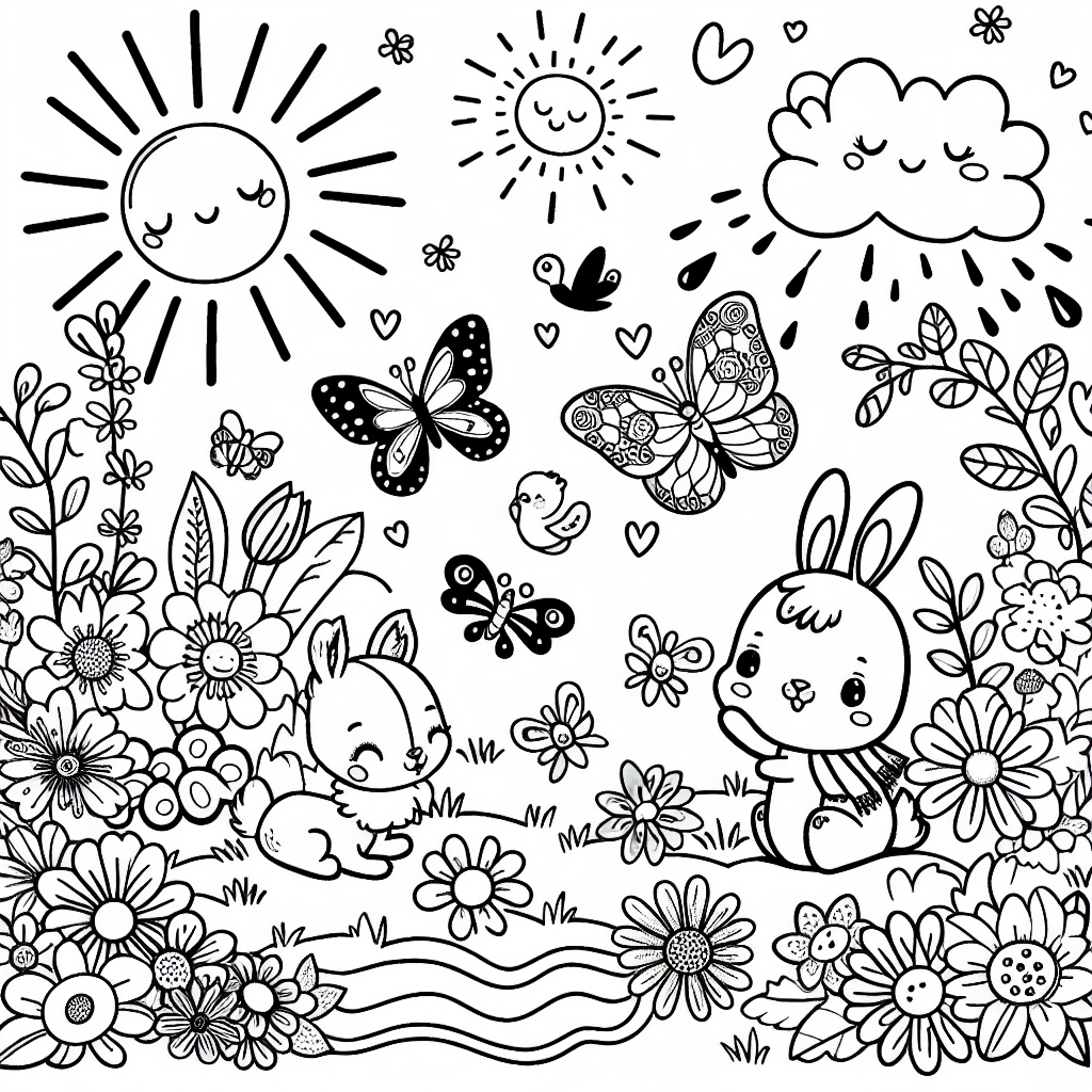 Spring Coloring Pages – Custom Paint By Numbers