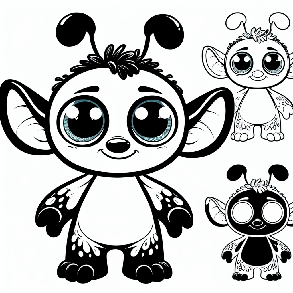 Stitch Coloring Pages – Custom Paint By Numbers