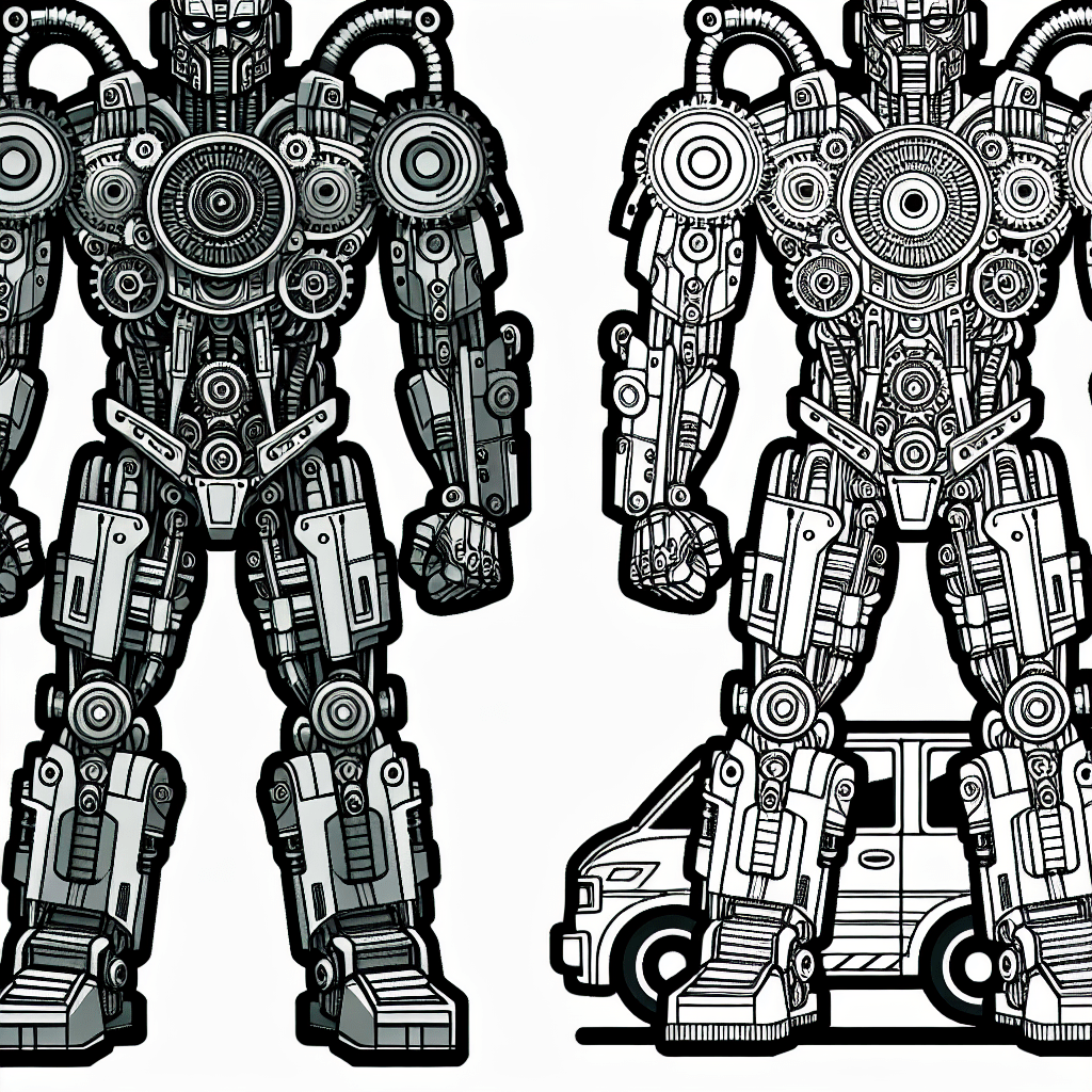 Transformer Coloring Pages – Custom Paint By Numbers