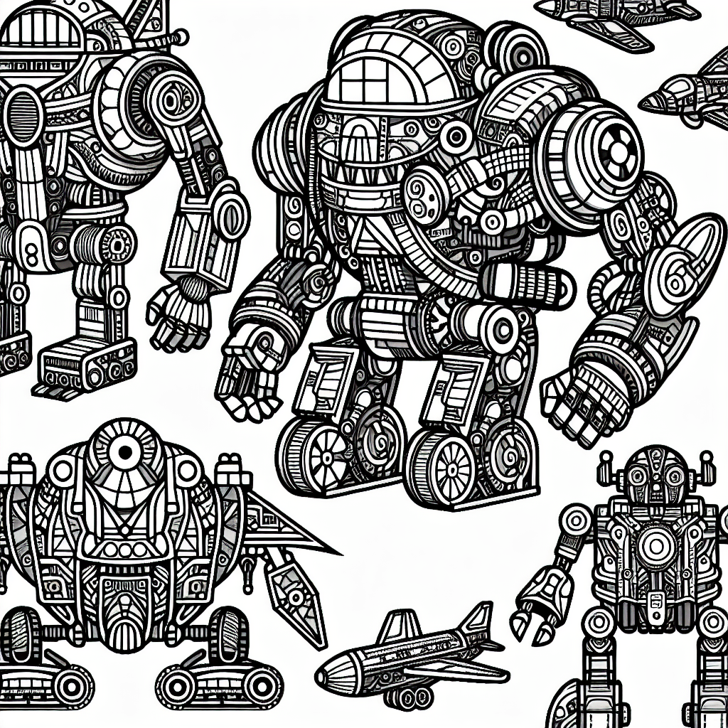 Transformers Coloring Pages – Custom Paint By Numbers