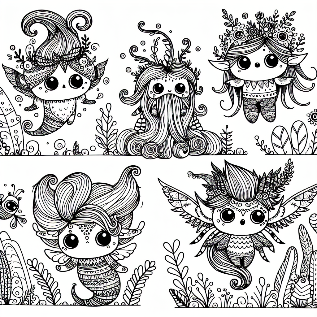 Trolls Coloring Pages – Custom Paint By Numbers