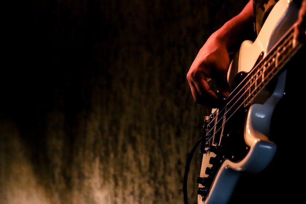 Paint By Numbers | Bass - Person Playing White And Black Electric Guit ...